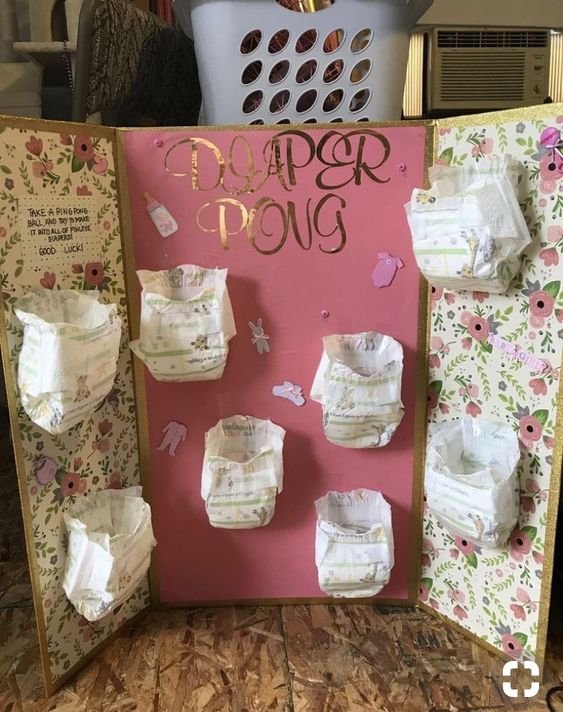 DIY Diaper Pong Game DIY Sweetheart